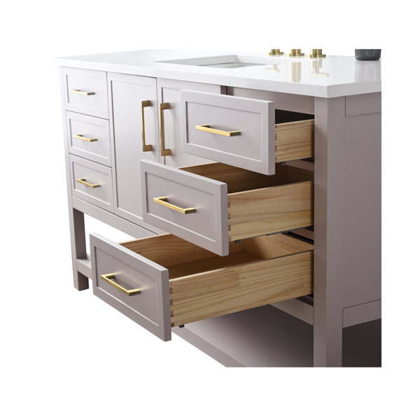 Mercury Row® Vicini 60" Single Bathroom Vanity Set & Reviews | Wayfair